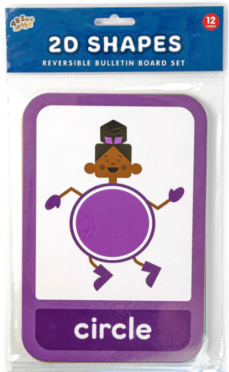 2D Shapes Bulletin Board Set or Giant Flash Cards – The Learning World