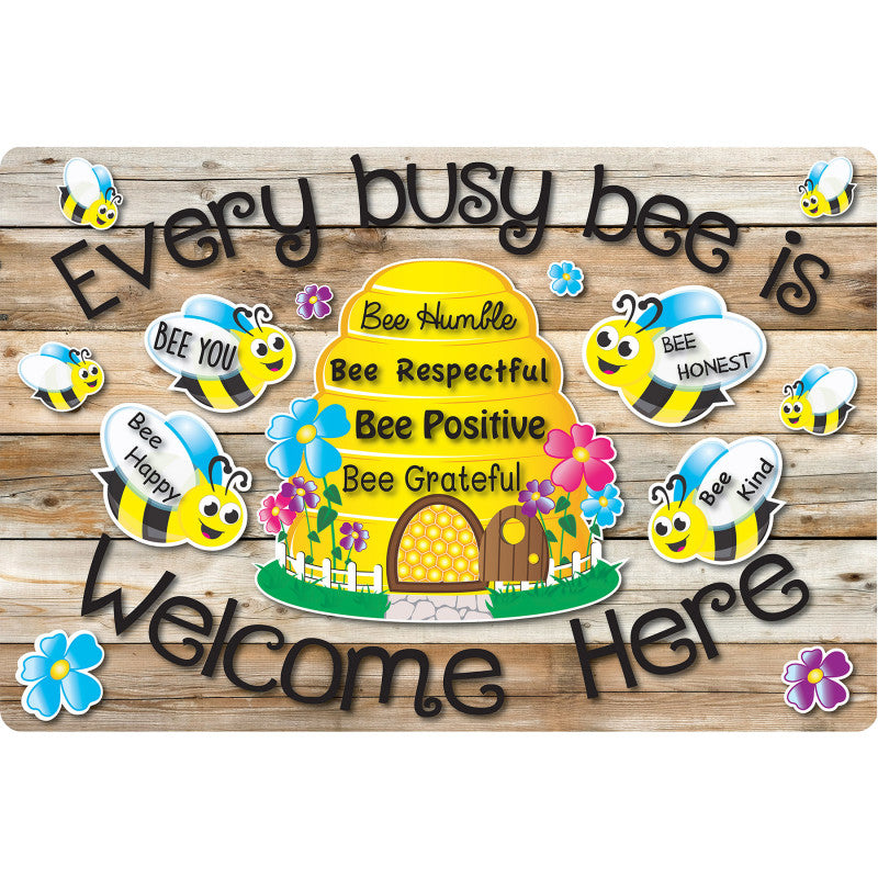 Welcome Mat Bee Hive Theme Values – The Learning World