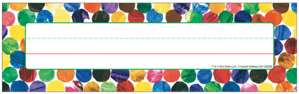 Eric Carle Dots Nameplates – The Learning World