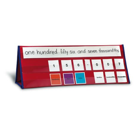 Place Value Table Top Pocket Chart – The Learning World