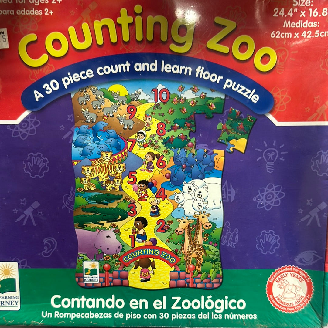 Counting Zoo 30 piece Floor Puzzle – The Learning World
