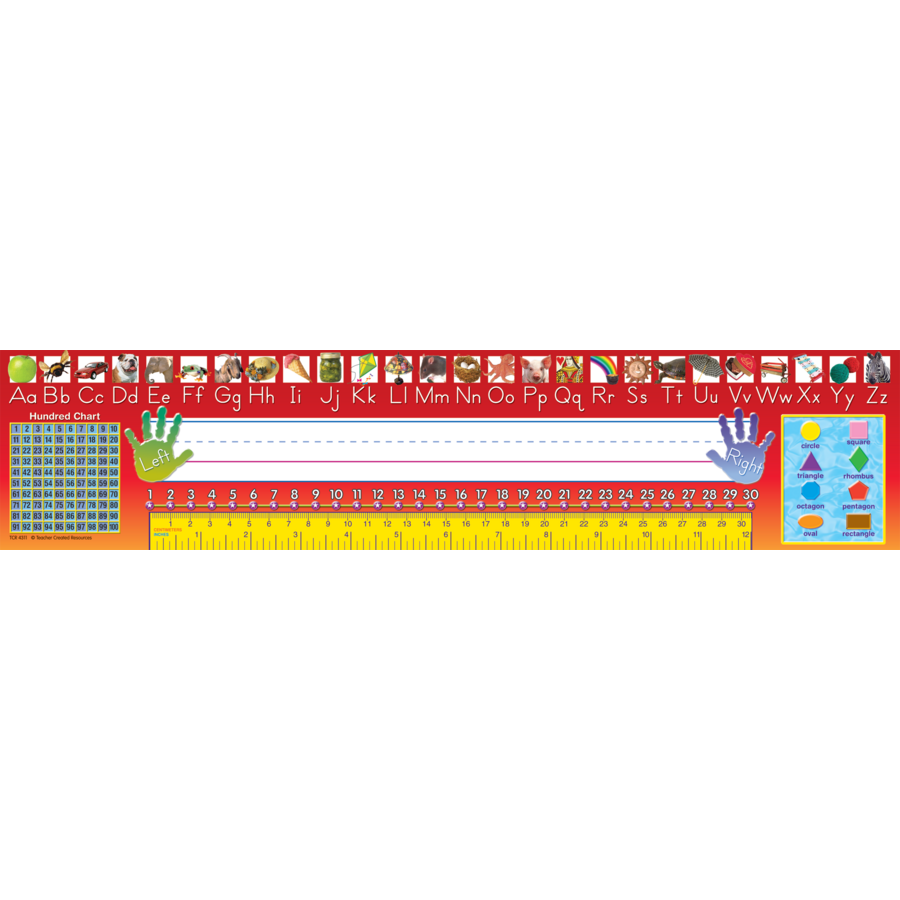 Traditional Printing Super Jumbo Name Plates-Red – The Learning World