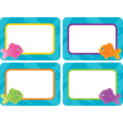 Colorful Fish Name Tags – The Learning World