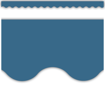 Slate Blue Scalloped Border Trim – The Learning World