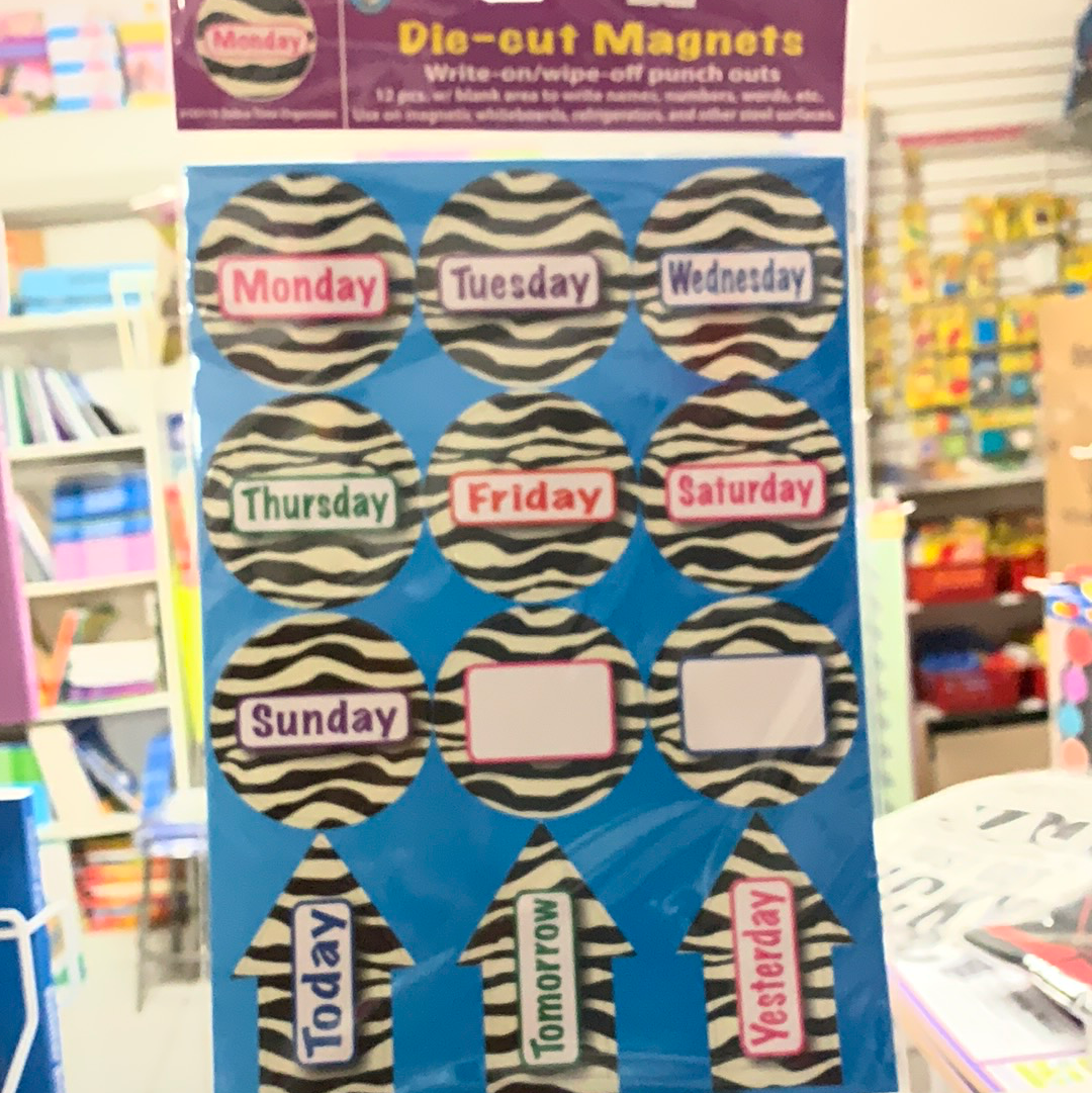 Magnetic Zebra Time Organizers – The Learning World
