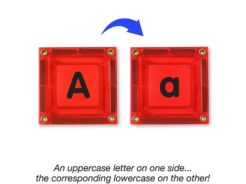 Double Sided Magnetic Letter Tiles – The Learning World
